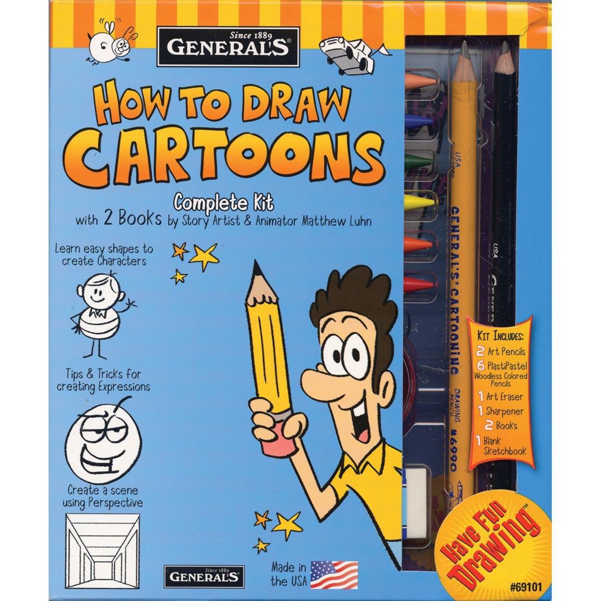 General’s How to Draw Cartoons Kit | Art Mart